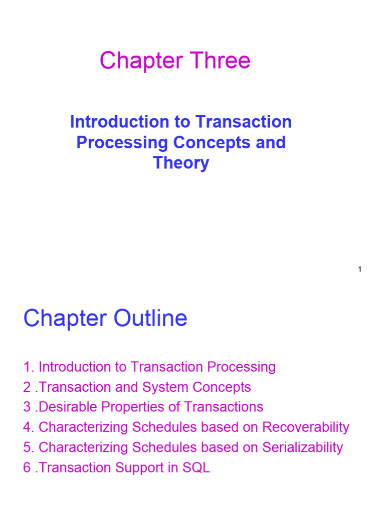 Chapter 3 Transaction Management Pdf