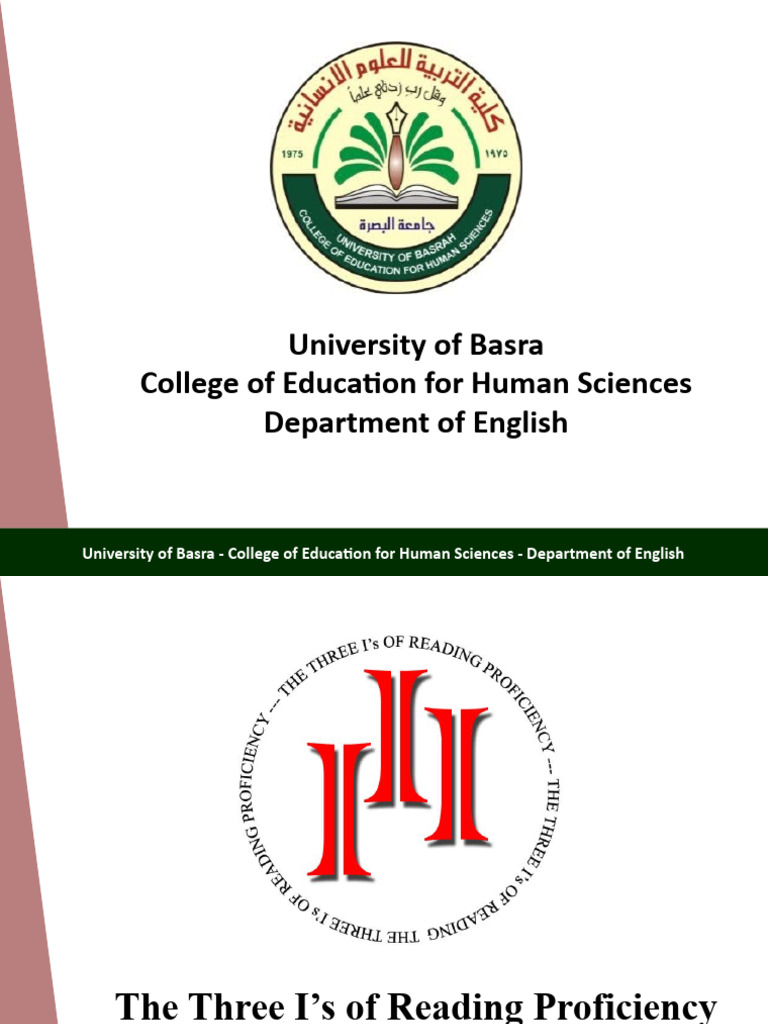 The Three I's of Reading Proficiency | PDF