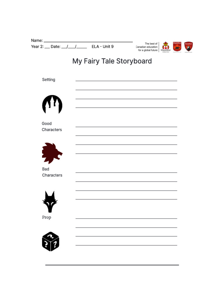 My Fairy Tale Storyboard | PDF