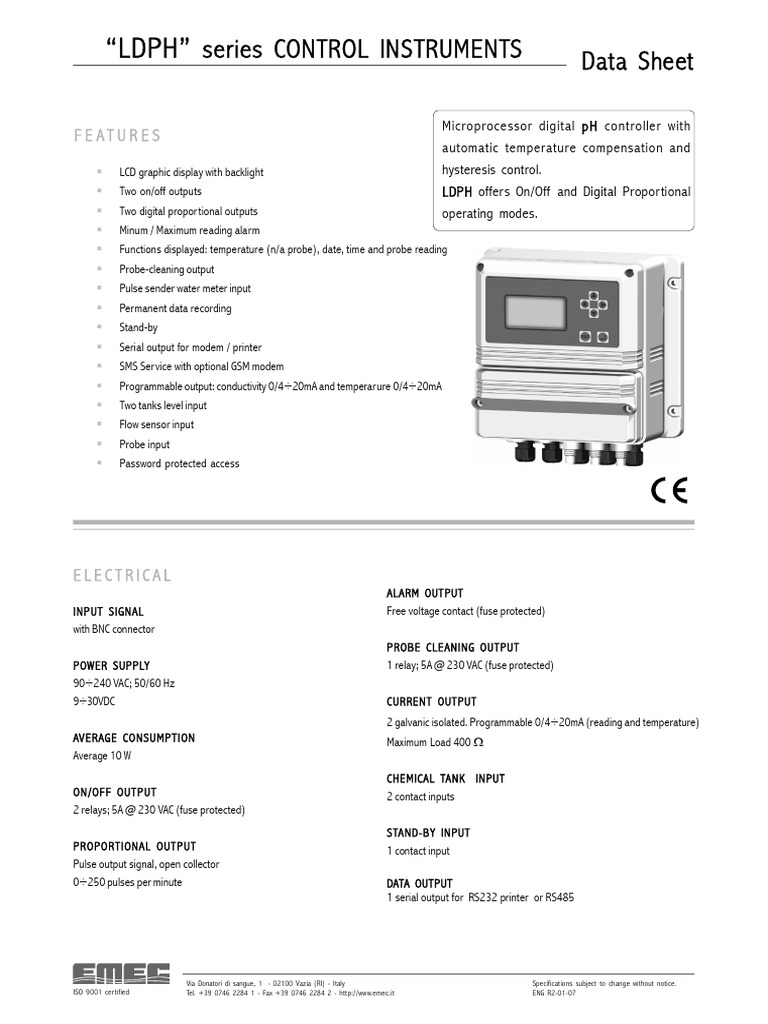 Emec LDPH Data Sheet r2!01!07 | PDF