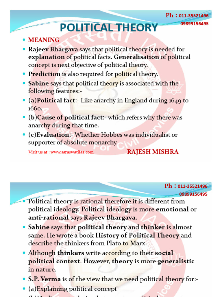 POLITICAL THEORY PDF File | PDF | History