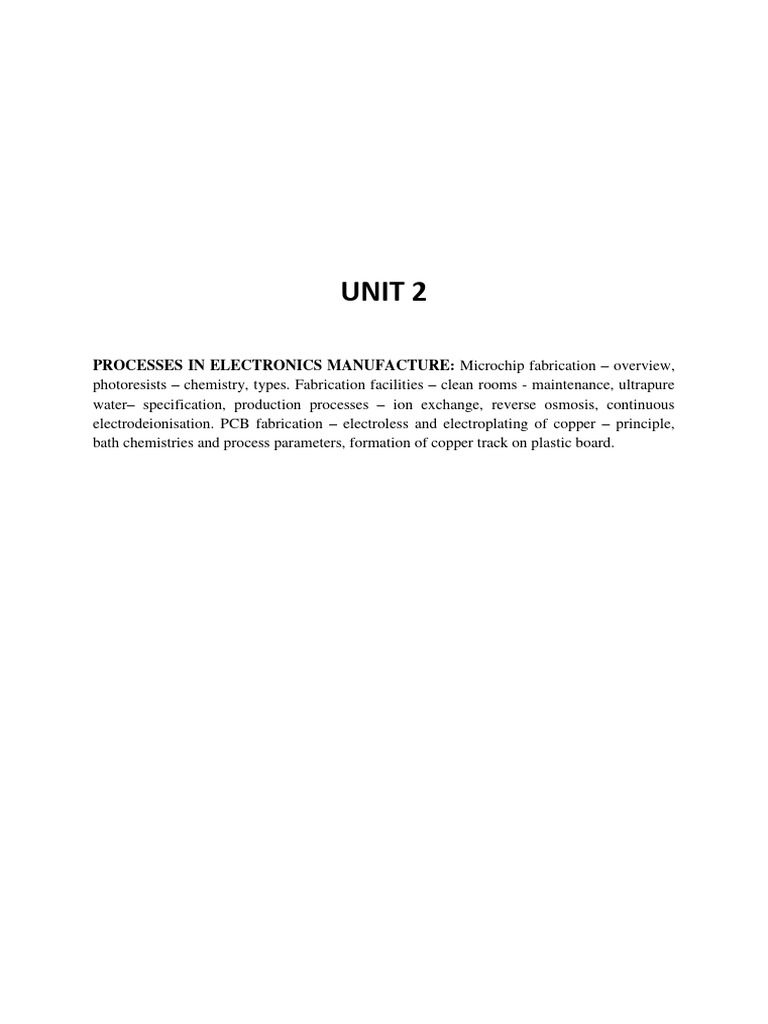 Che UNIT 2 | PDF | Technology & Engineering