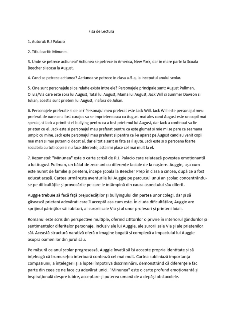 Proiect Romana | PDF