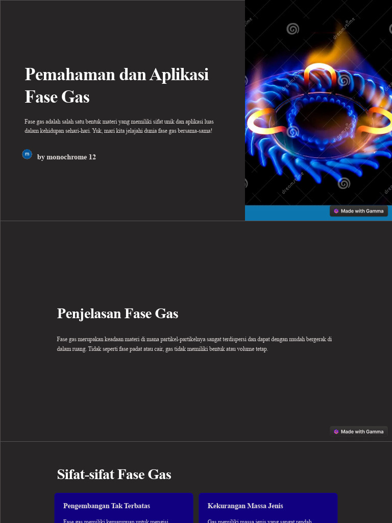 Pemahaman Dan Aplikasi Fase Gas | PDF