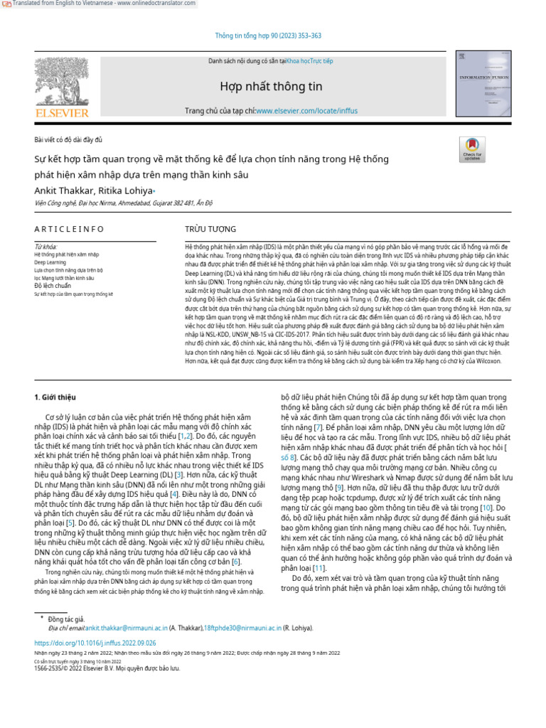 Fusion of Statistical Importance For Feature Selection in Deep Neural Network Based Intrusion ...
