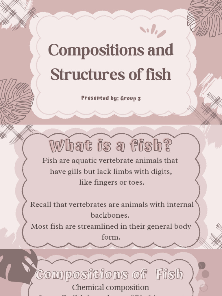 Composition and Structure of Fish | PDF
