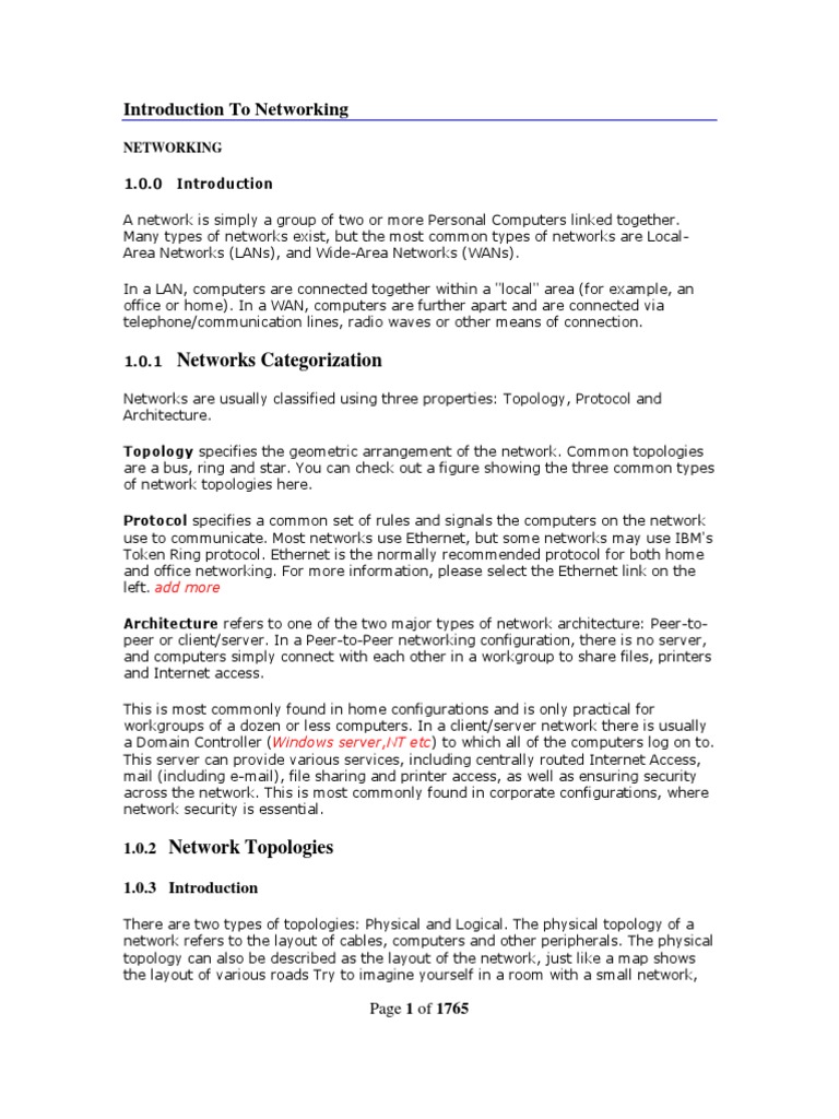 Networking Basics: Types & Topologies | PDF | Network Topology | Computer Network
