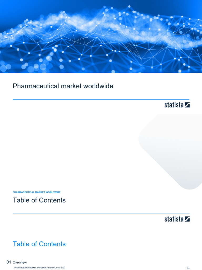 Study Id10642 Global Pharmaceutical Industry Statista Dossier | PDF ...