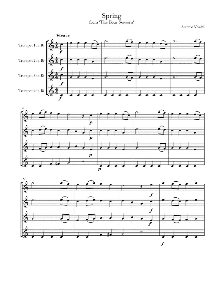 Vivaldi: Spring | PDF