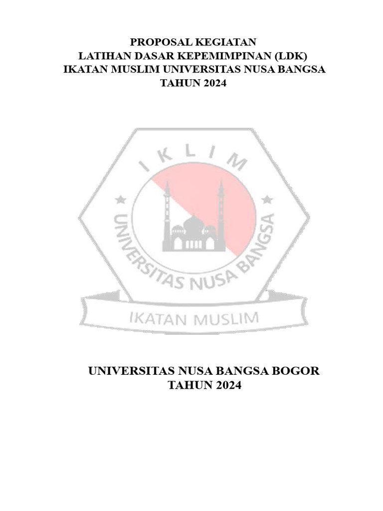 LDK Ikatan Muslim Universitas Nusa Bangsa | PDF