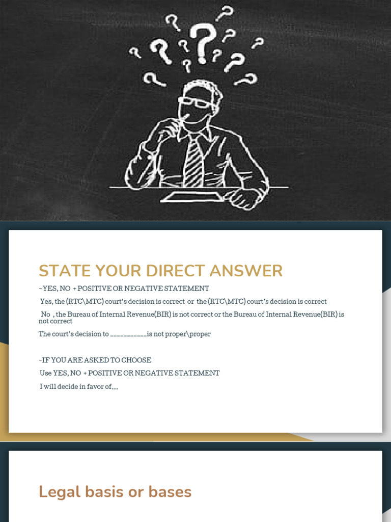 A Guide in Answering Cases | PDF | Politics | Law