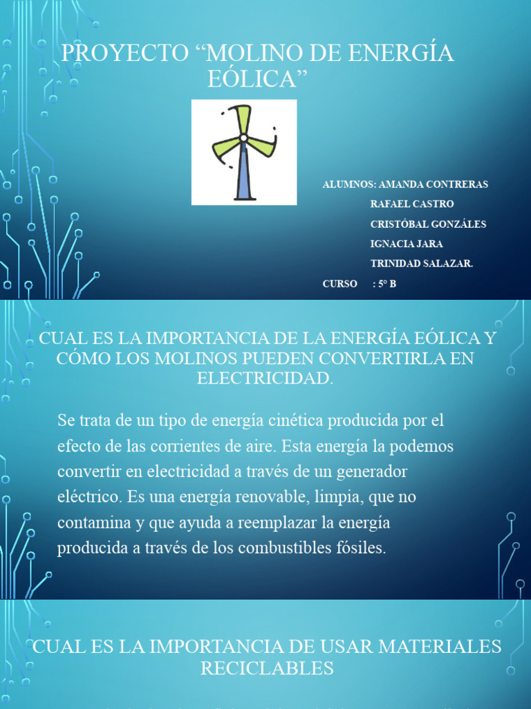 Proyecto Energia Eólicas | PDF