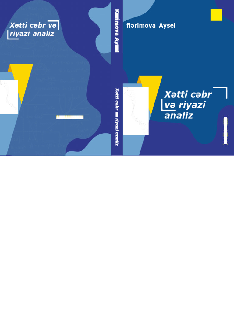 Xətti CƏBR VƏ Riyazi Analiz: Fiərimova Aysel | PDF