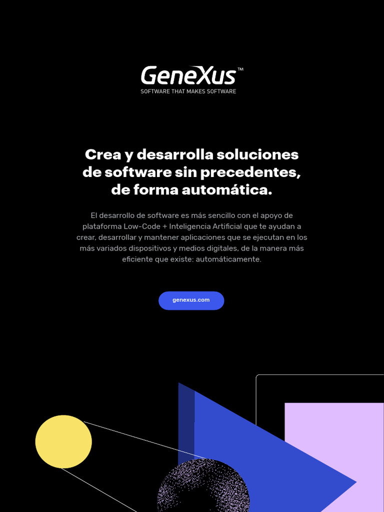 GeneXus 17 Full Brochure ES | PDF