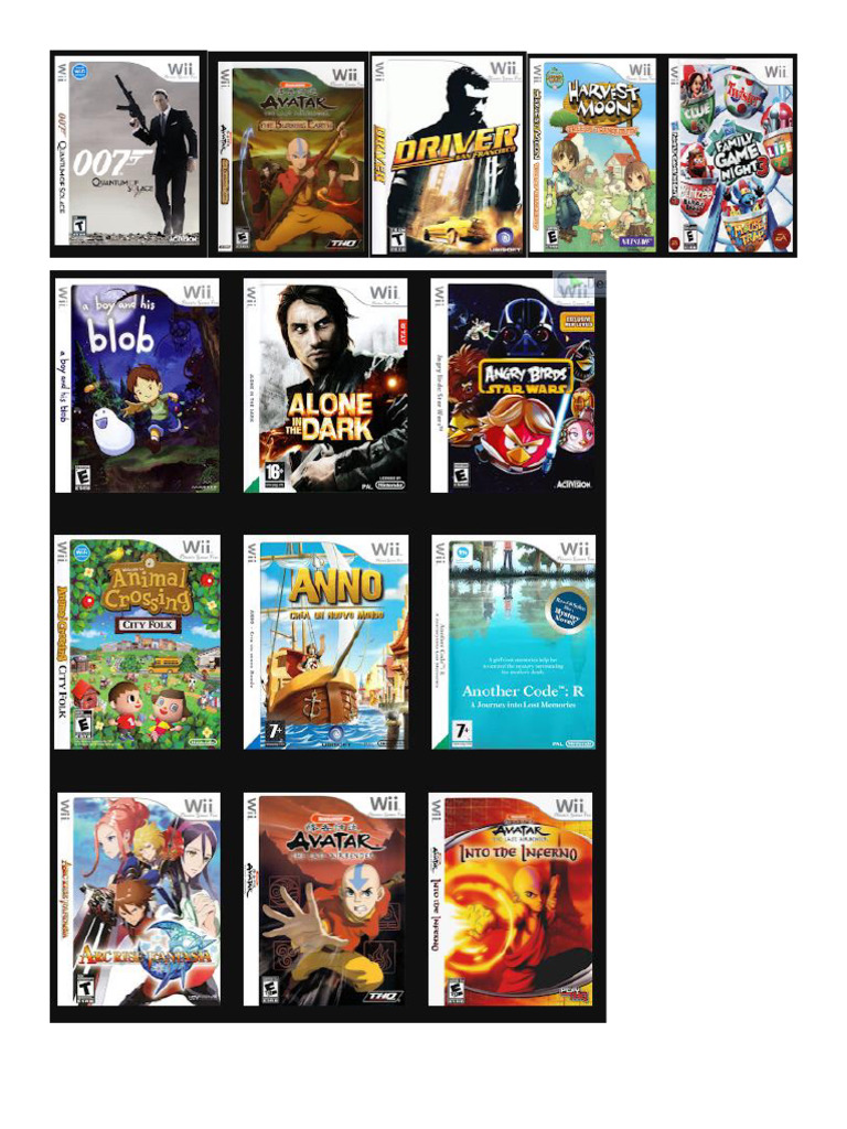 Lista de Juegos Wii | PDF