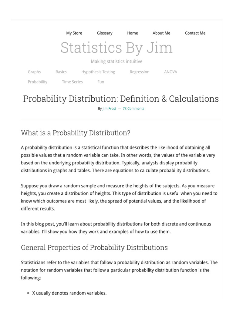 Study Material - Statistics by Jim | PDF