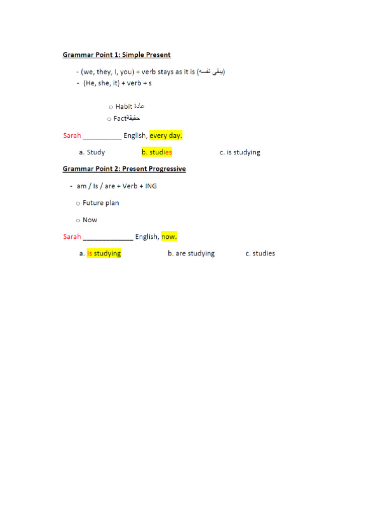 Grammar Review | PDF