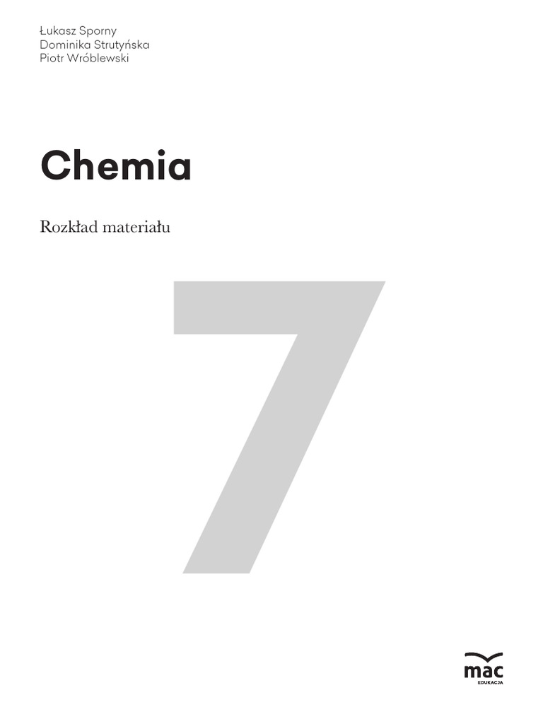 Chemia Kl7 Rozklad Materialu | PDF