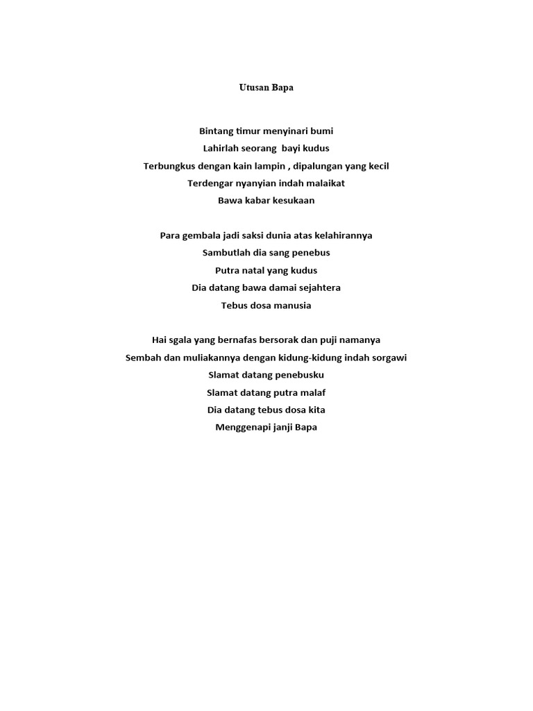 Utusan Bapa | PDF