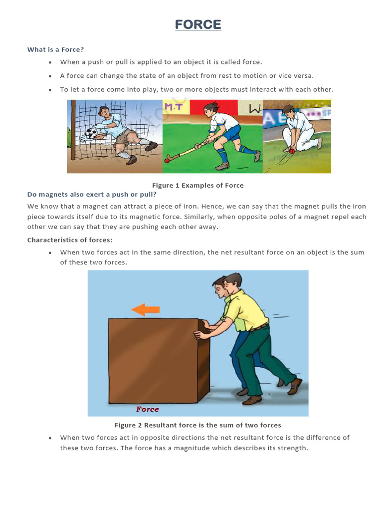FORCE | PDF | Force | Pressure