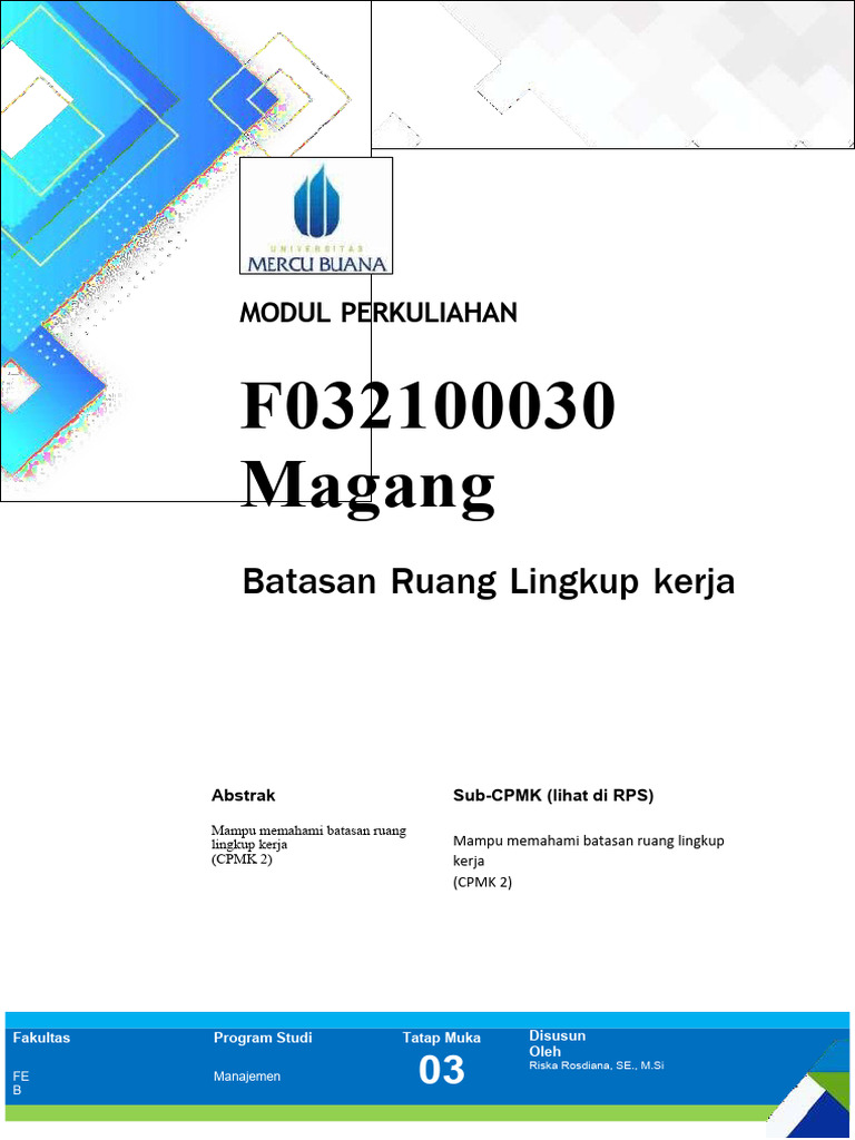 Modul Magang Pertemuan 3 Final | PDF