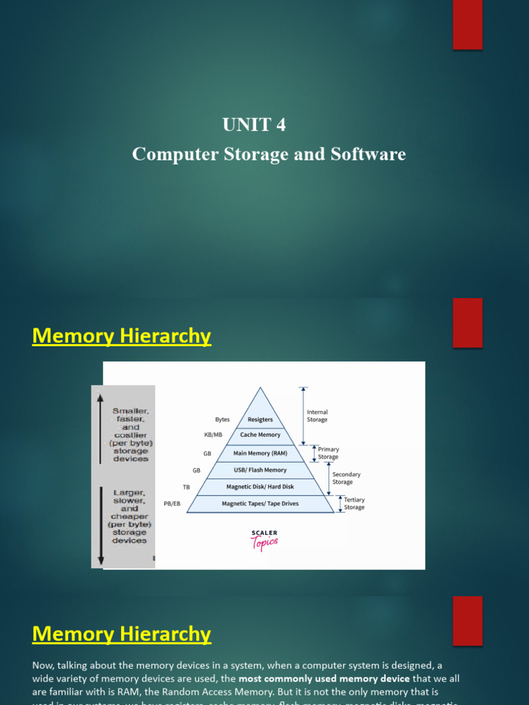 Unit 4 Pdf Random Access Memory Computer Data Storage 8277