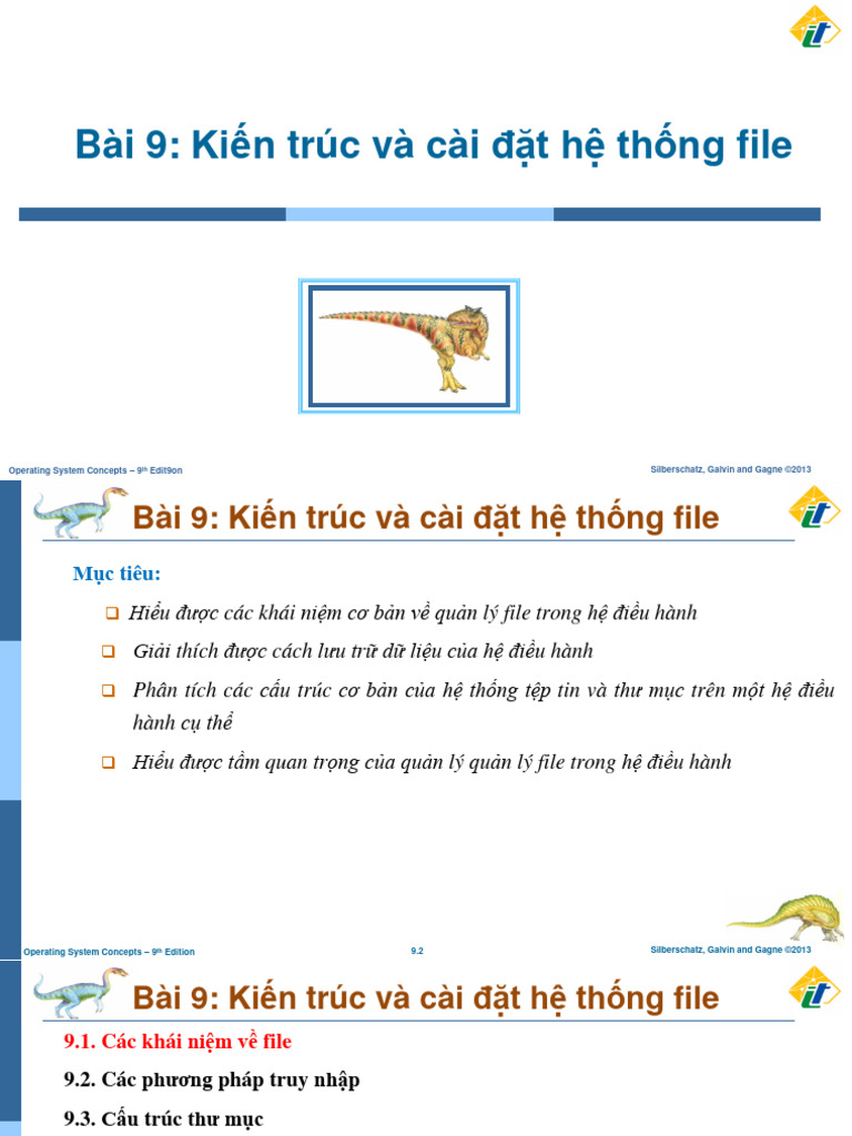 Bai 9 - Kien Truc Va Cai Dat He Thong File | PDF