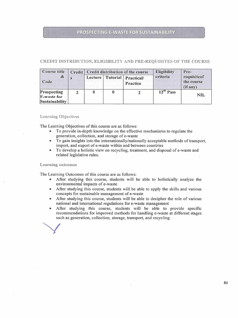 NEP SEC E Waste - Sustainability | PDF