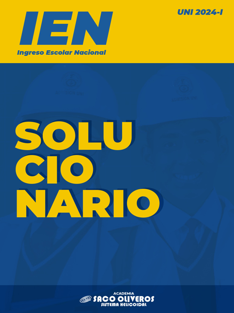 Solucionario Ien 2024 - 1 | PDF