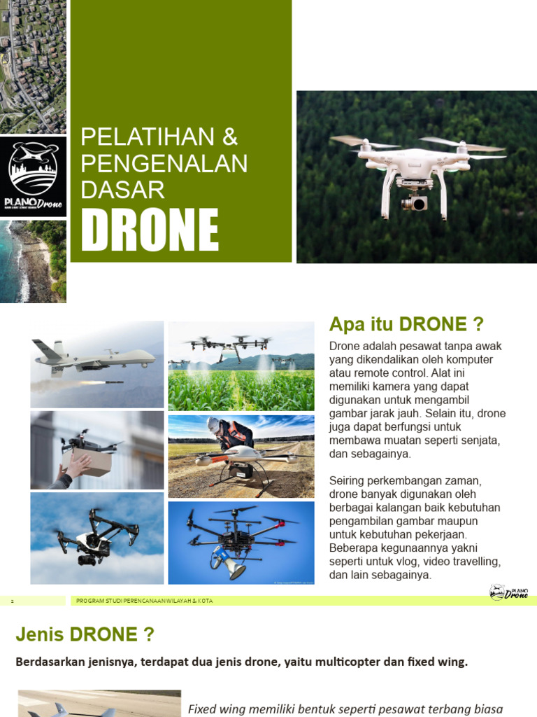 PELATIHAN & PENGENALAN DASAR - Umum Drone | PDF