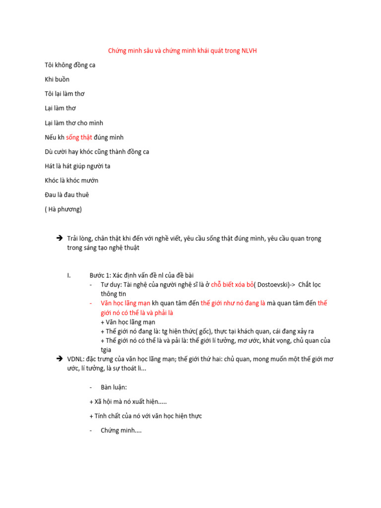 CH NG Minh Sâu Và CH NG Minh Khái Quát | PDF