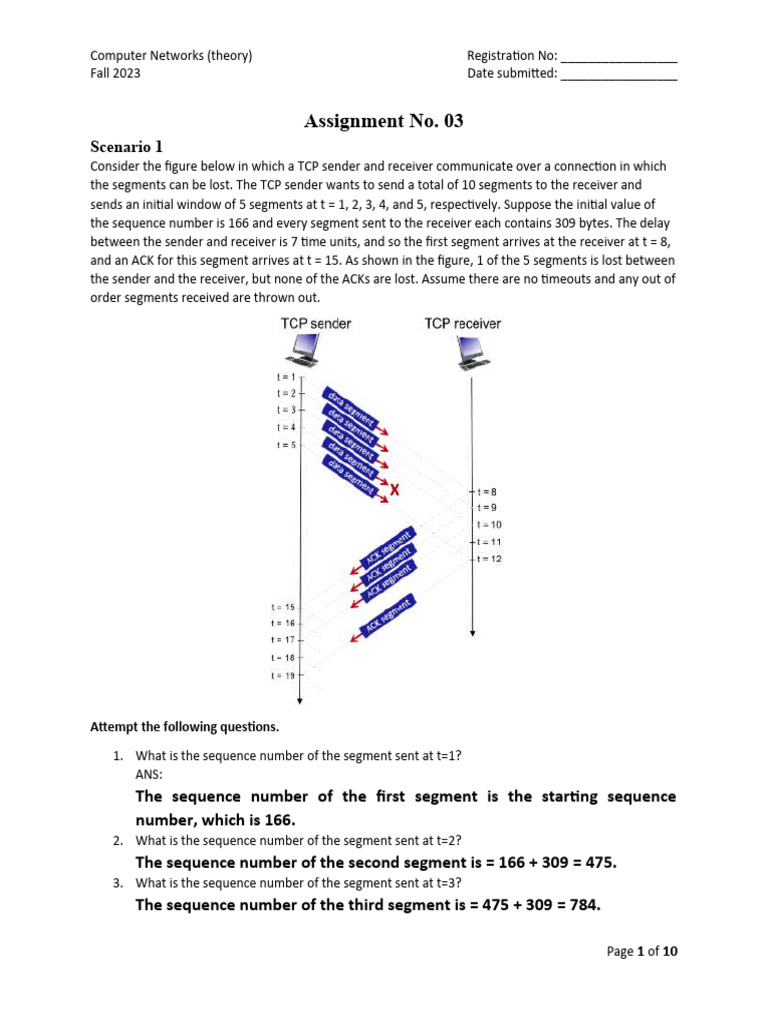 Zahid Iqbal CSIT Peshawar BATCH 21 - Assignment No. 03 | PDF | Transmission Control Protocol ...