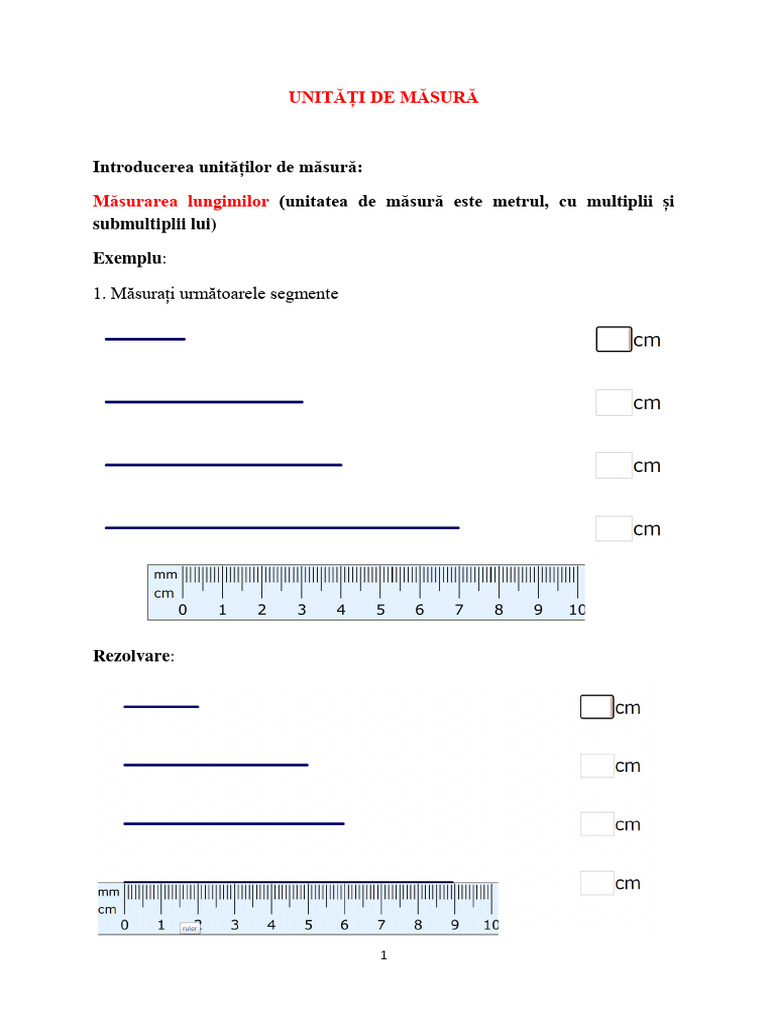 Seminar 7 - Unitati de Masura | PDF