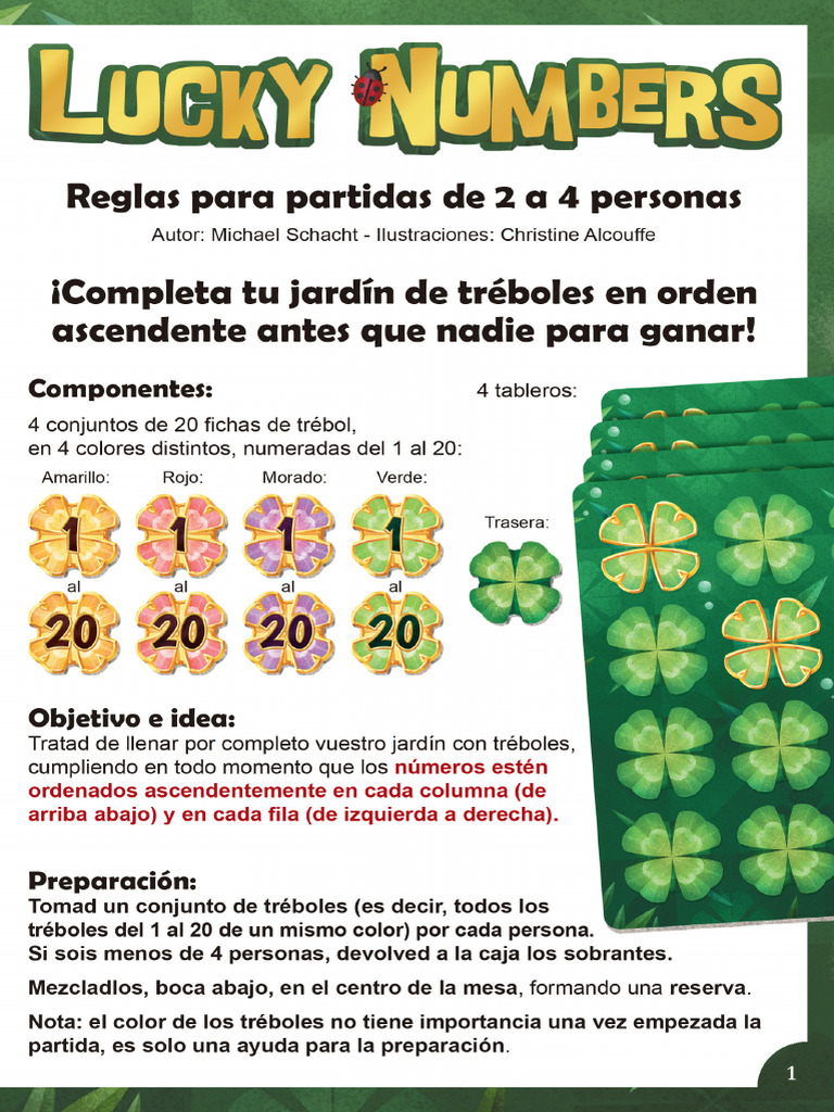 Reglas Lucky Numbers ESP | PDF