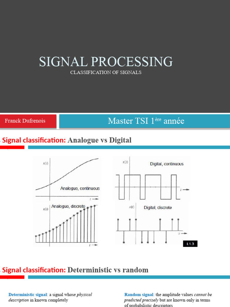 classification signals | PDF