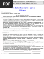 Provas e Gabaritos Paes Uema 2024 | PDF