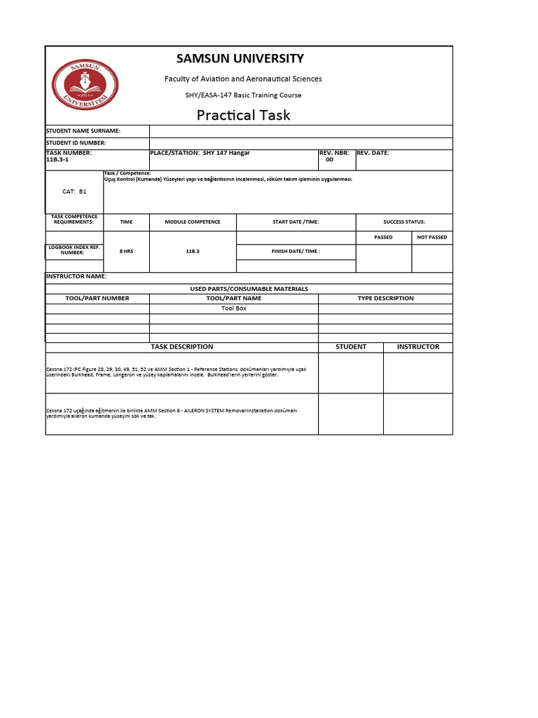 Practical Task: Samsun University | PDF