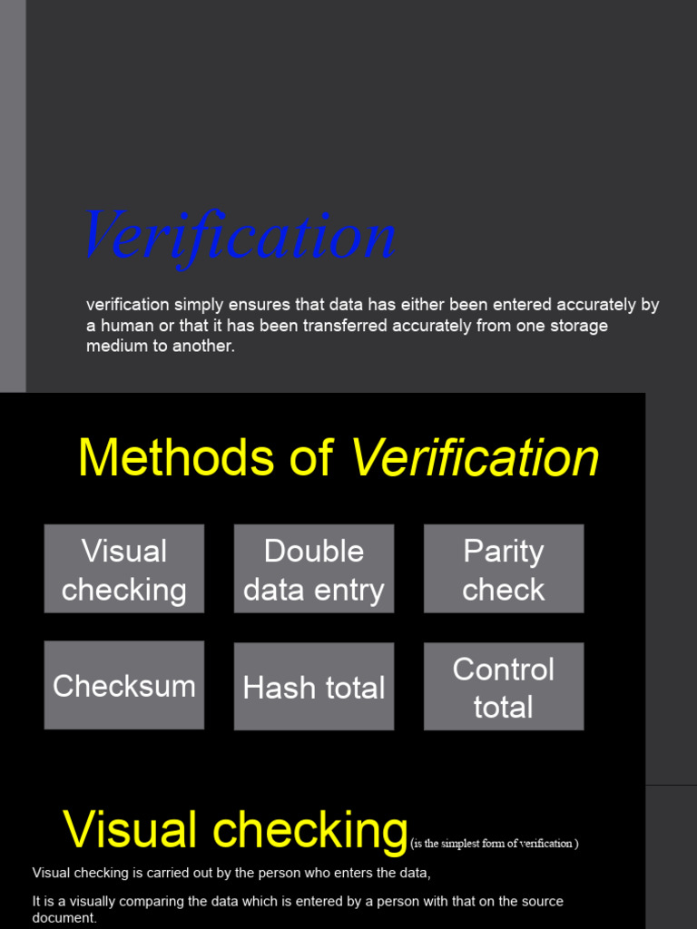Verification | PDF