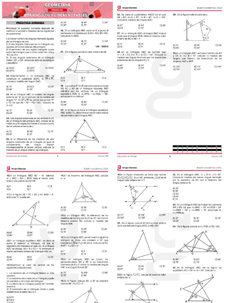 SEMANA 01 - GEOMETRÍA | PDF