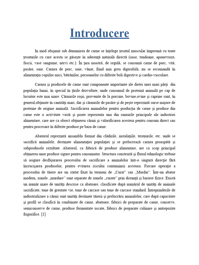 Tehnologia de Procesare A Carnii Scribd | PDF
