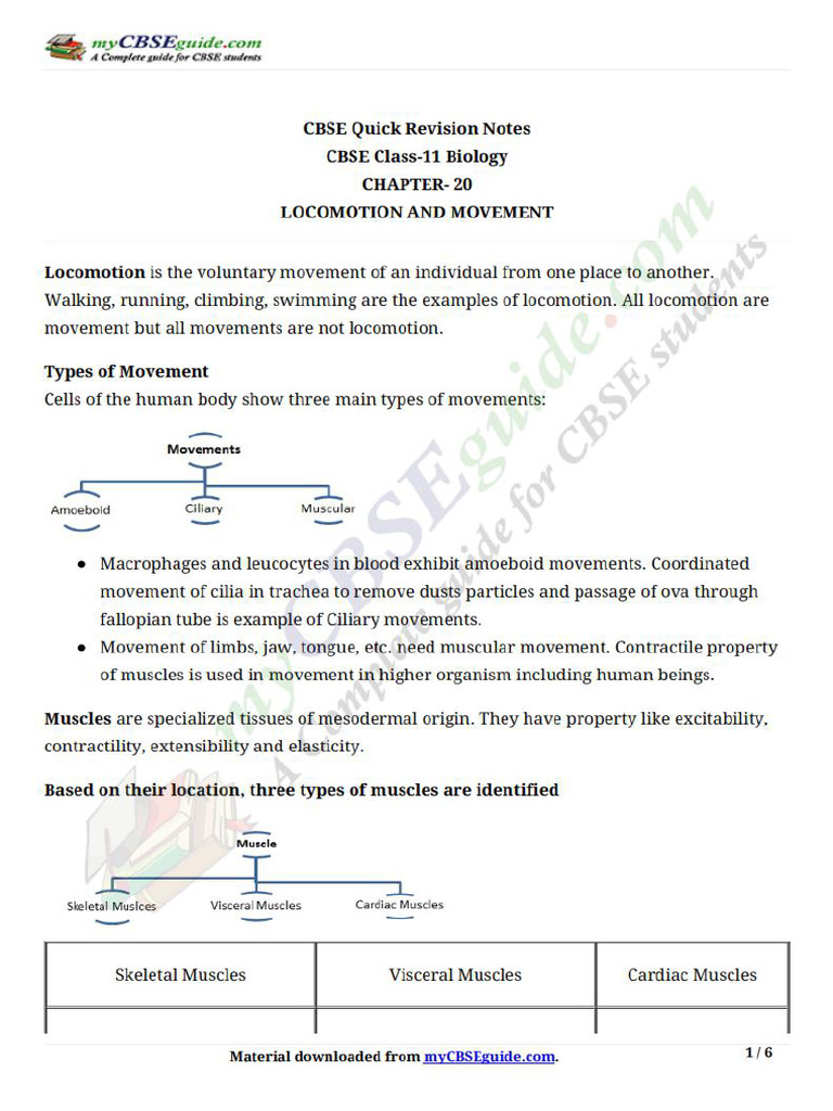11_biology_notes_ch20_locomotion_and_movement | PDF