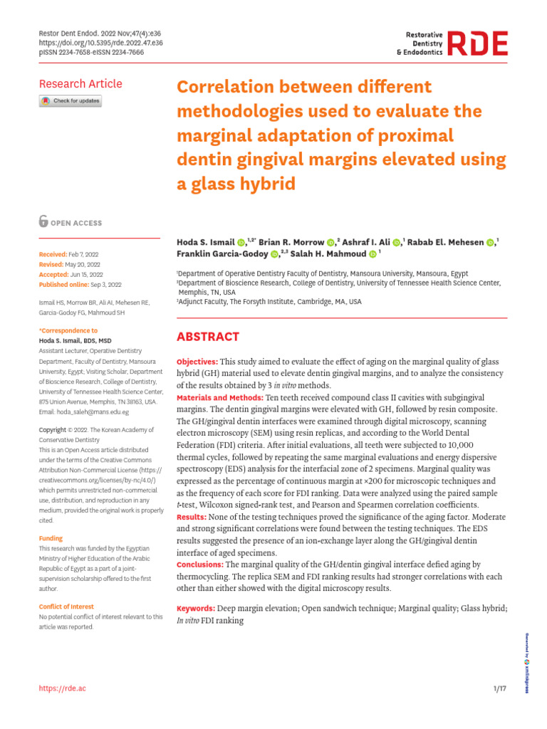 Deep Margin Elevation With Glass Hybrid | PDF
