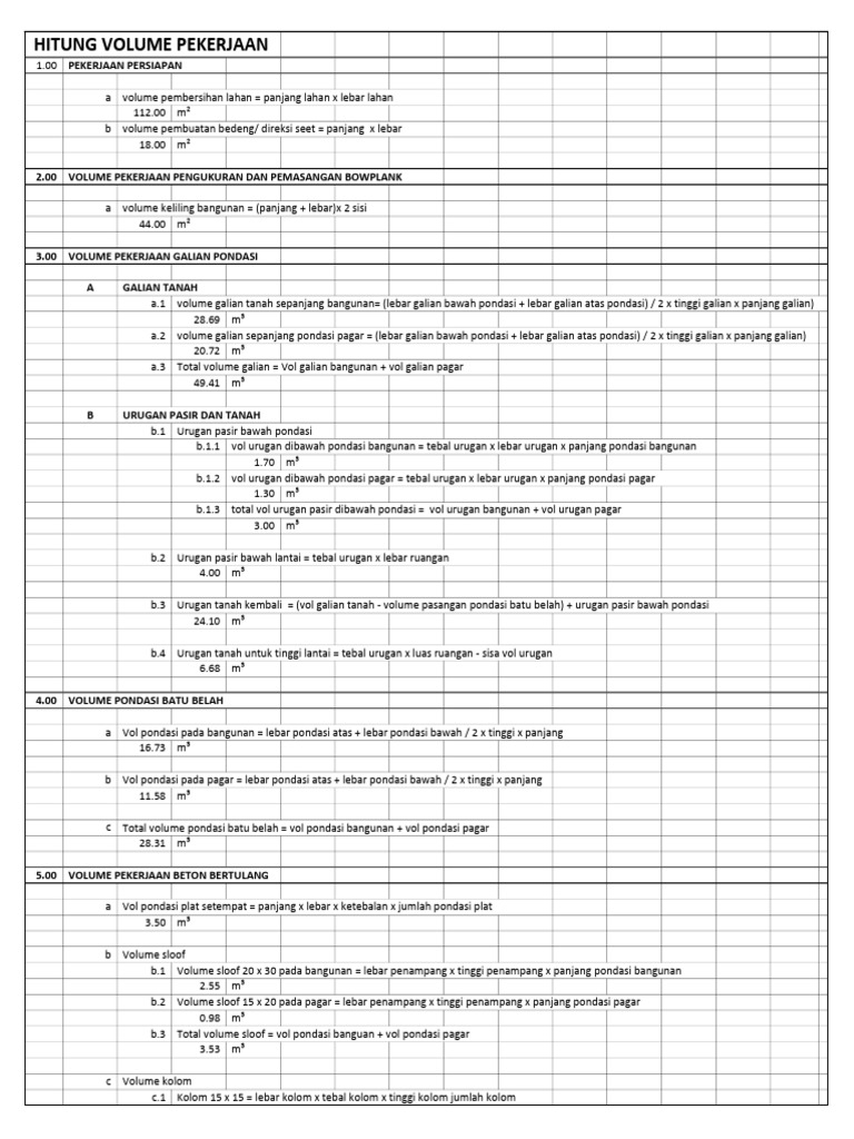 Standart Hitungan | PDF