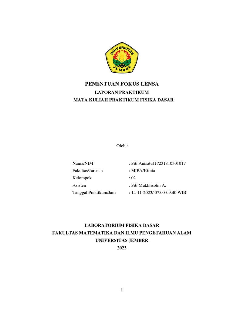 Contoh Laprak | PDF