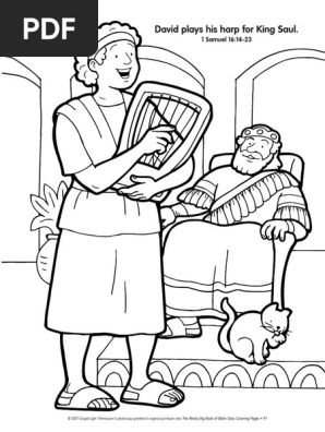 King Saul Coloring Pages Saul Continued To Be Jealous Of David. He