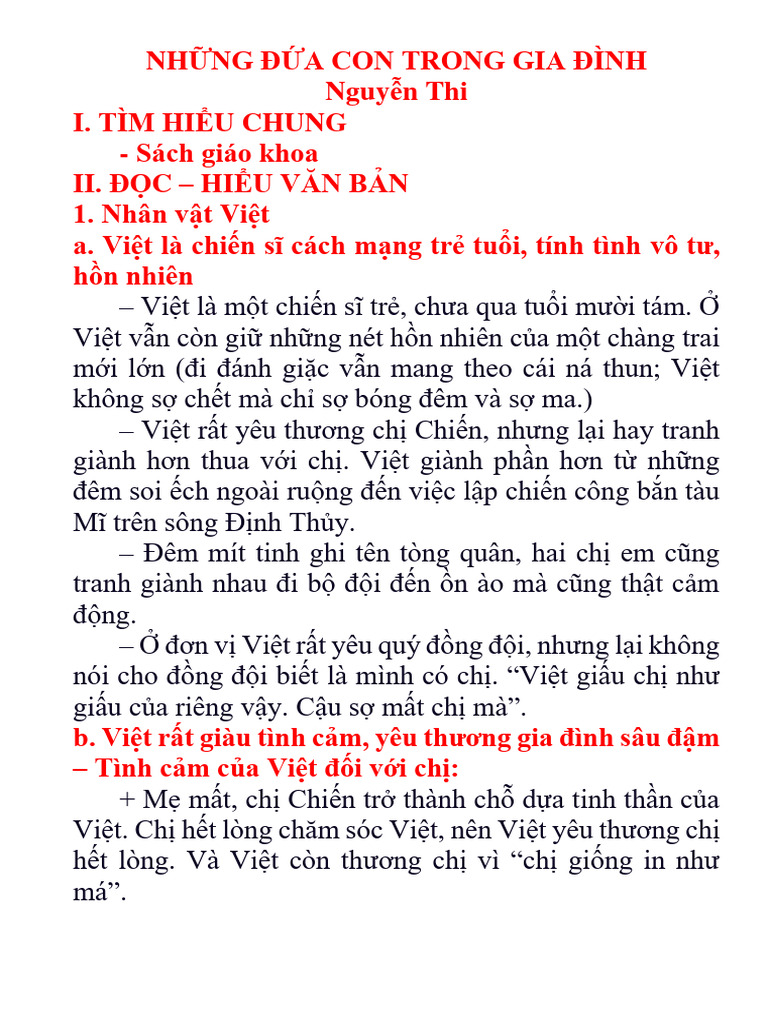 NH NG Đ A Con Trong Gia Đình | PDF