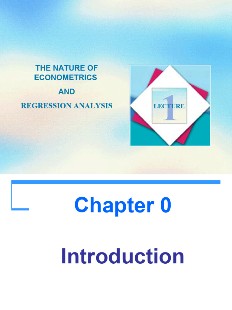 Econometric Lec1 | PDF