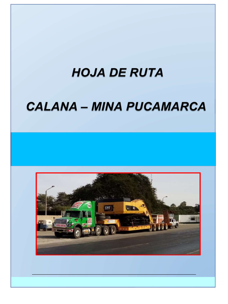 Hoja de Ruta Ejemplo | PDF | Neumático | Vehículos