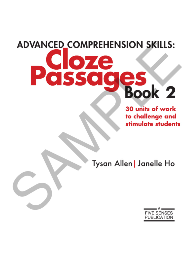 SAMPLE ACS Cloze Bk2 - 20231219015027 | PDF