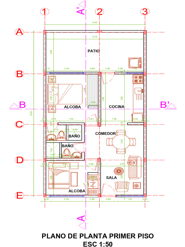 Plano Planta Esc 1 - 50 | PDF